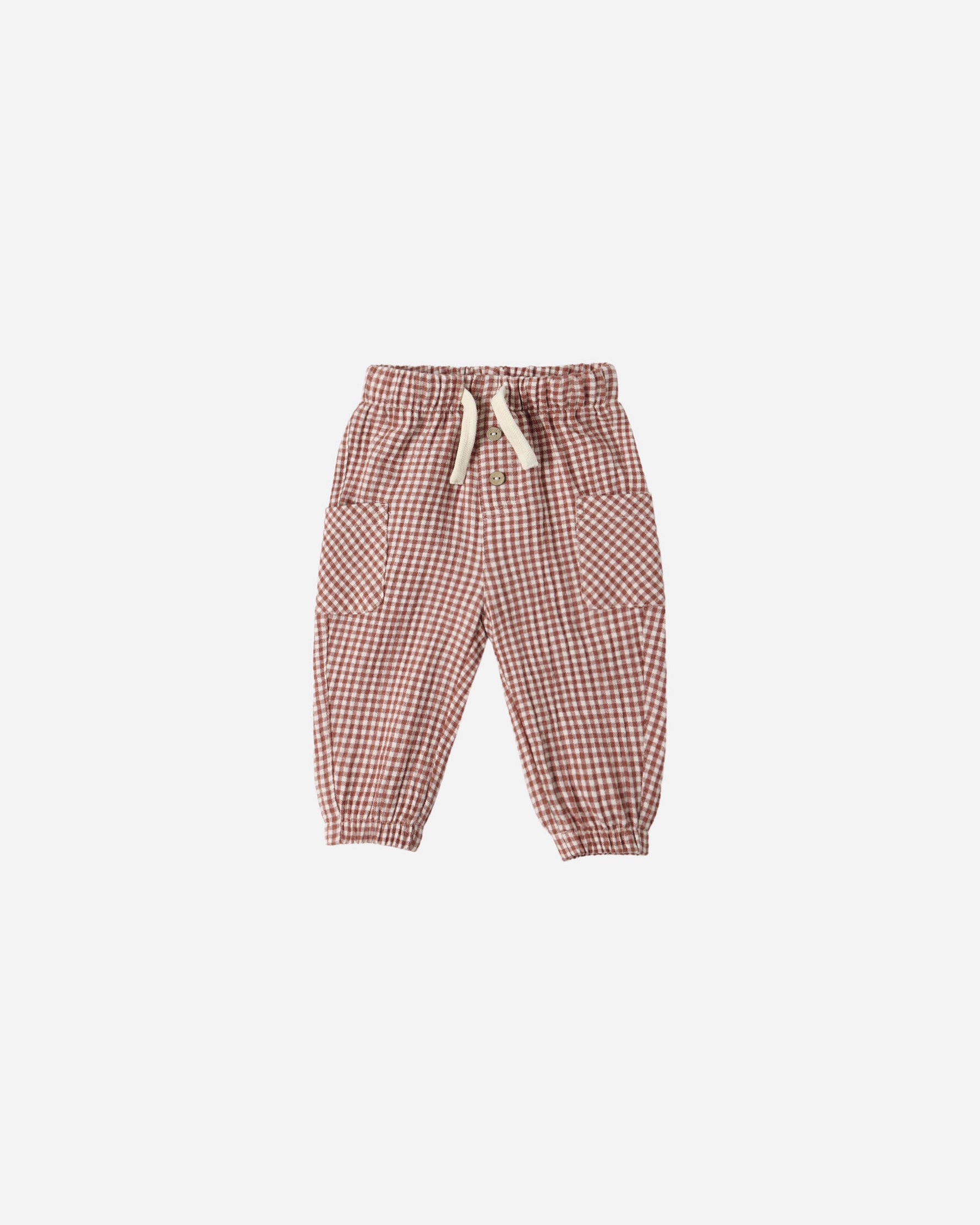 Luca Pant Red Gingham – Quincy Mae