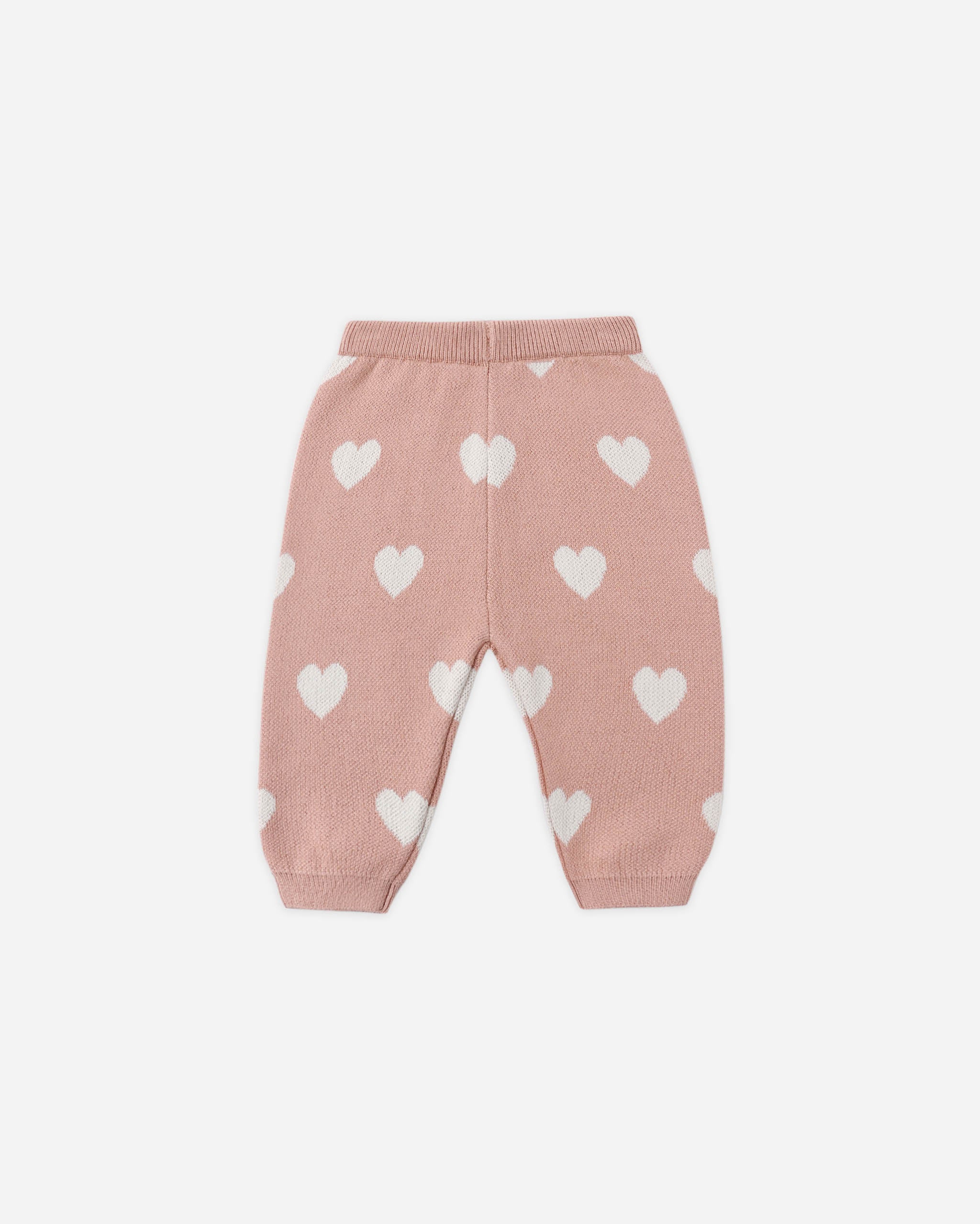 Heart Knit Pants Pink – Quincy Mae