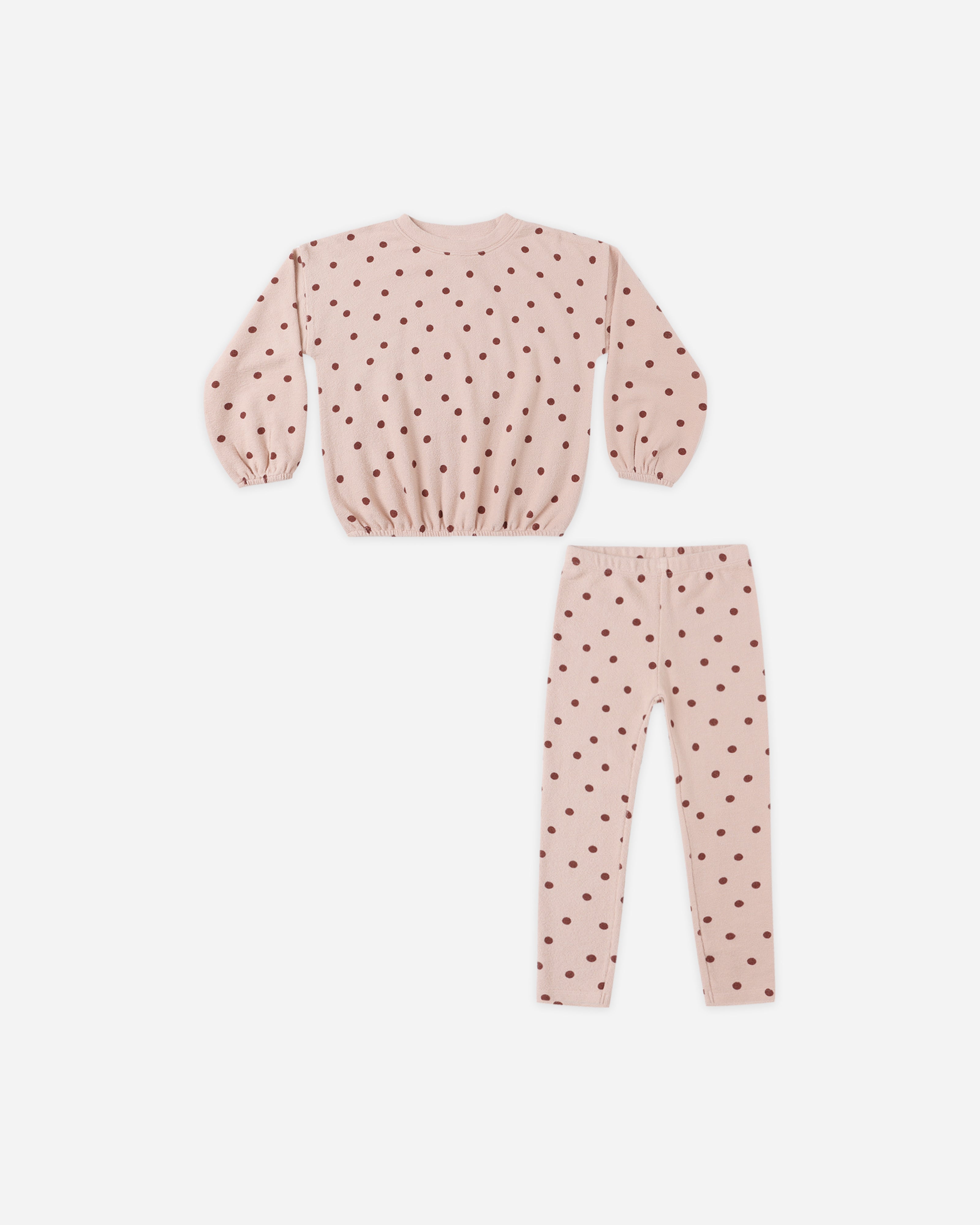 Spongey Knit Set || Polka Dot – Rylee + Cru