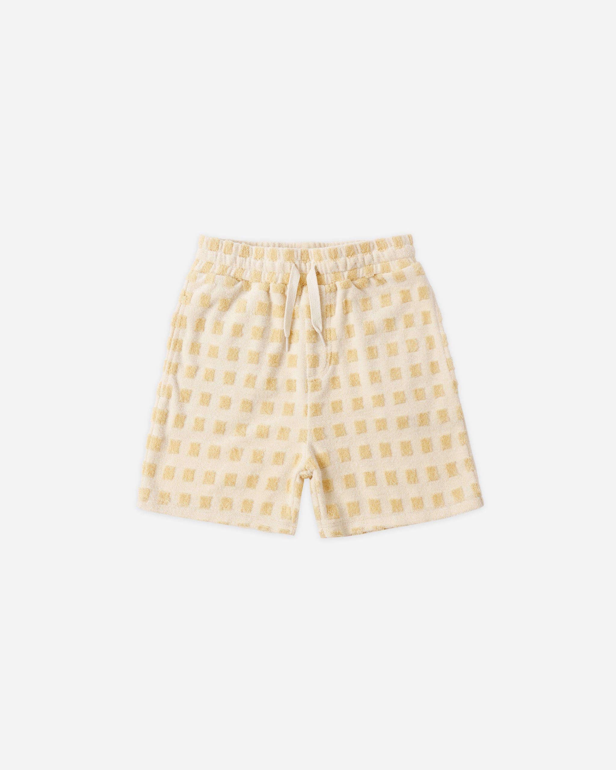 Terry Boys Short Butterscotch Grid – Rylee + Cru